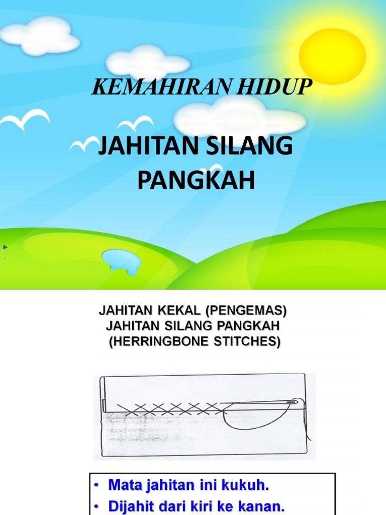 Proses Jahitan Silang Pangkah | PDF