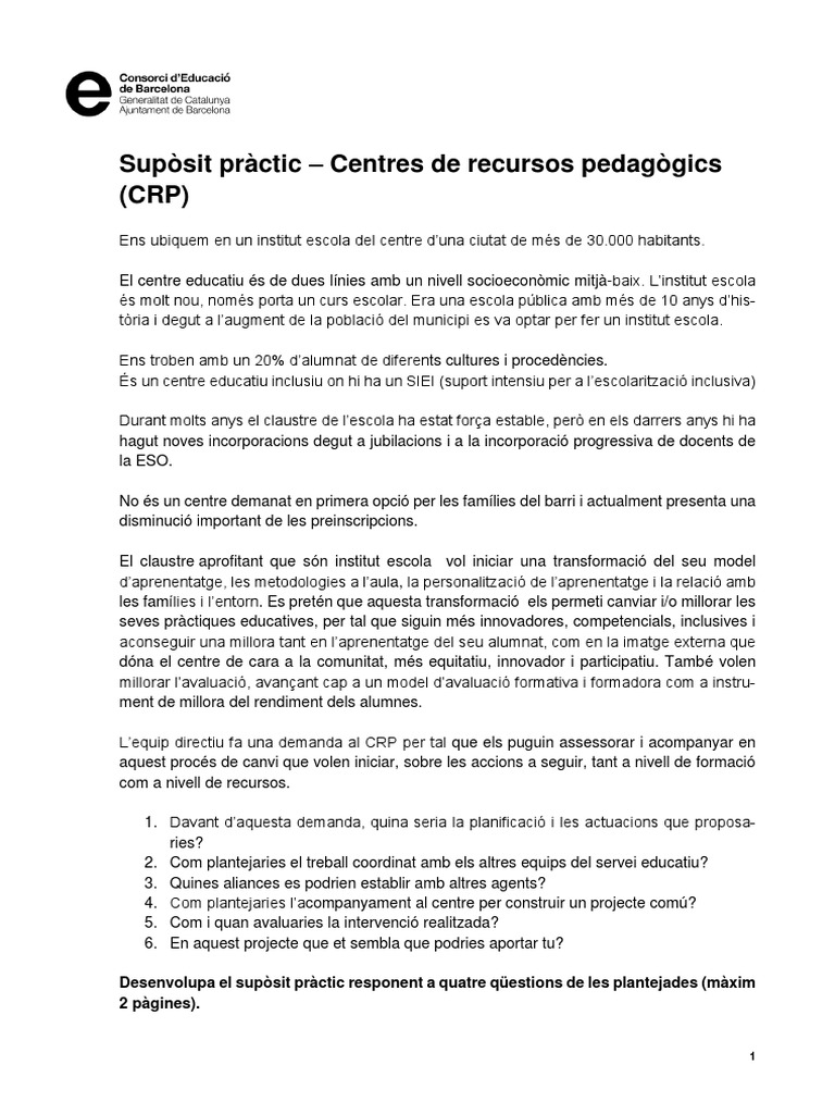 Suposit Practic CRP 2021 | PDF