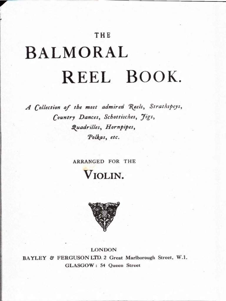 Balmoral Reel Book | PDF | Western European Music | Competitive Dance