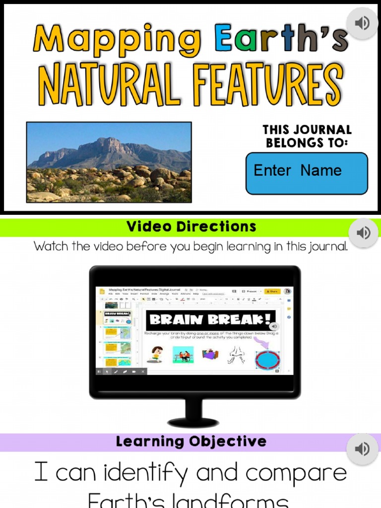 Mapping Earths Features Freebie | PDF