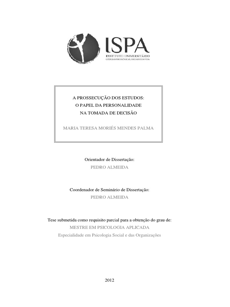 Modelo de Big Five | PDF | Psicologia da Personalidade | Aprendizado