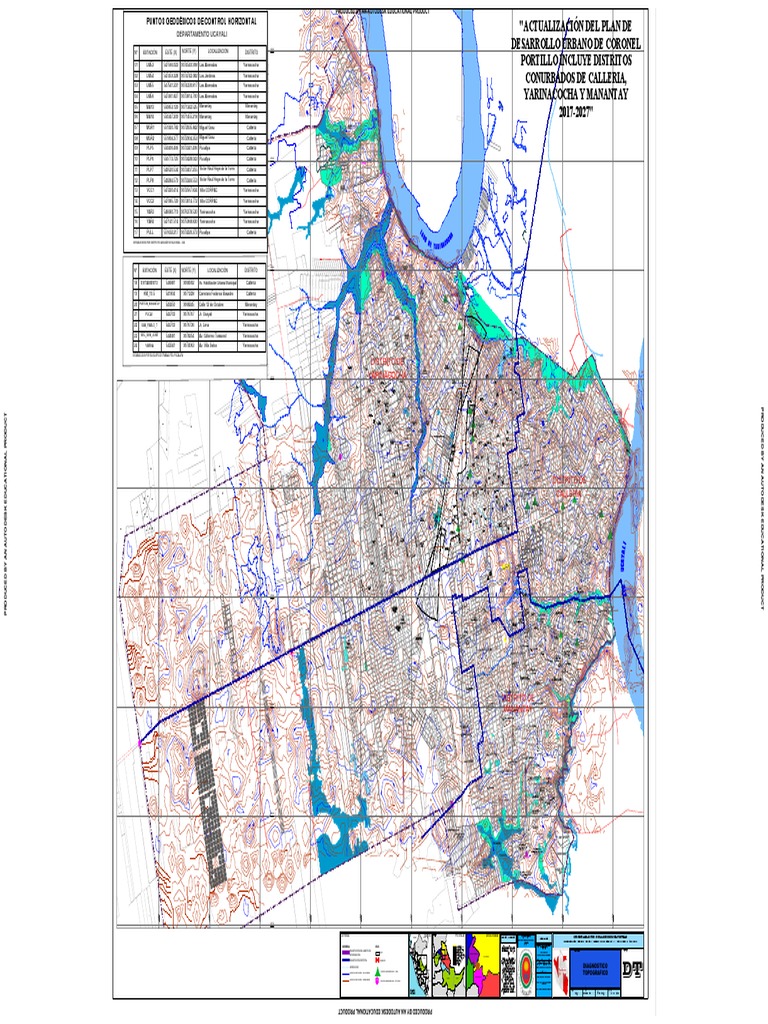 Plano Basico Coronel Portillo - 1-1 Plot Plan Municipalidad de Pucallpa | PDF