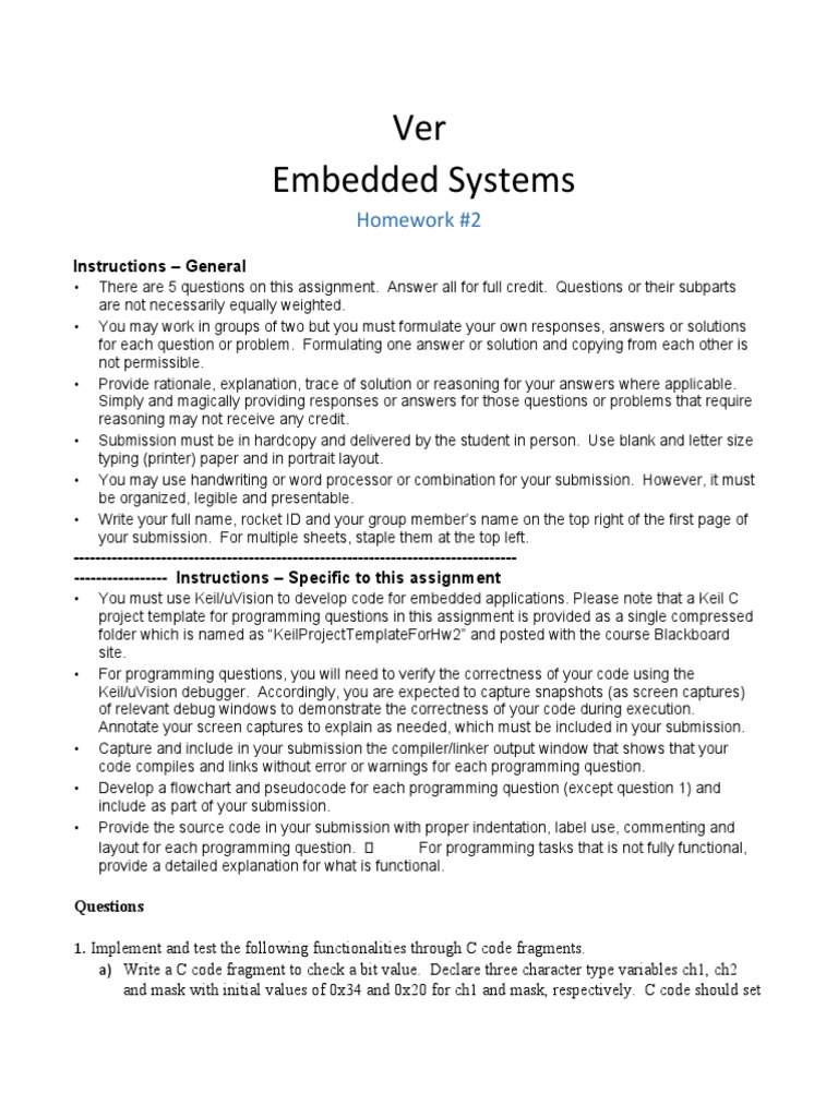 Homework 2 | PDF | C (Programming Language) | Subroutine