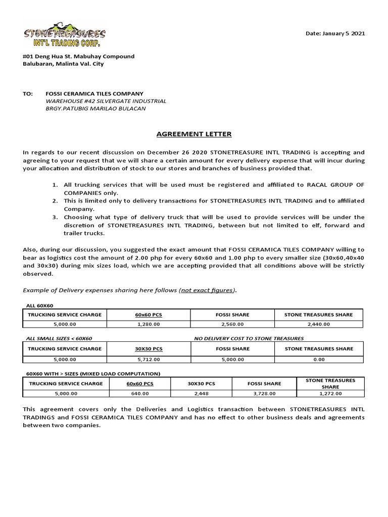 Contract-Stone Treasure | PDF | Business | Economies