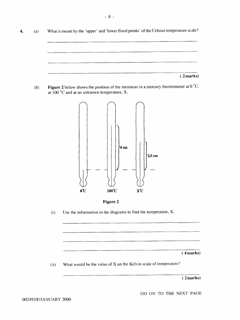 CSEC - Thermal Physics and Kinetic Theory - (1999 - 2004) - SPQ | PDF ...
