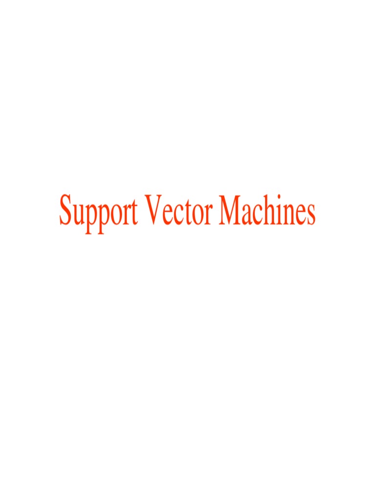 Support Vector Machines Pdf Support Vector Machine Applied Mathematics