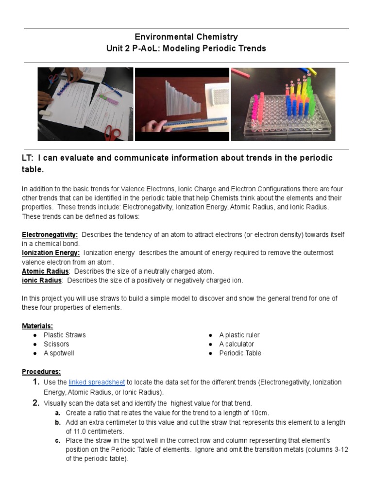 Julia Martins - Modeling Periodic Trends Project Aol | PDF | Periodic ...