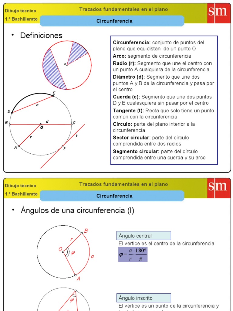 Ejercicios de circunferencia y compás | PDF | Circulo | Matemática Elemental