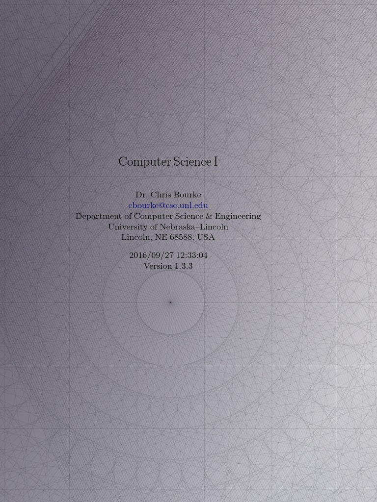 Computer Science One | PDF | Parameter (Computer Programming ...