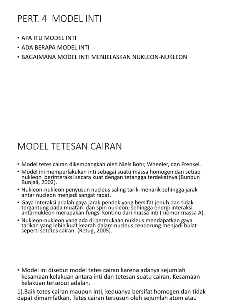 4) Pert. 4 Model Inti | PDF | Sains & Matematika