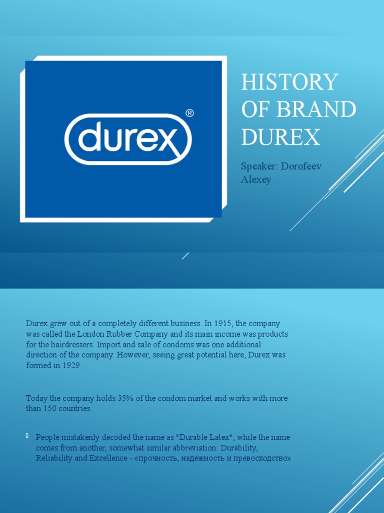History of Brand Durex: Speaker: Dorofeev Alexey | Download Free PDF ...