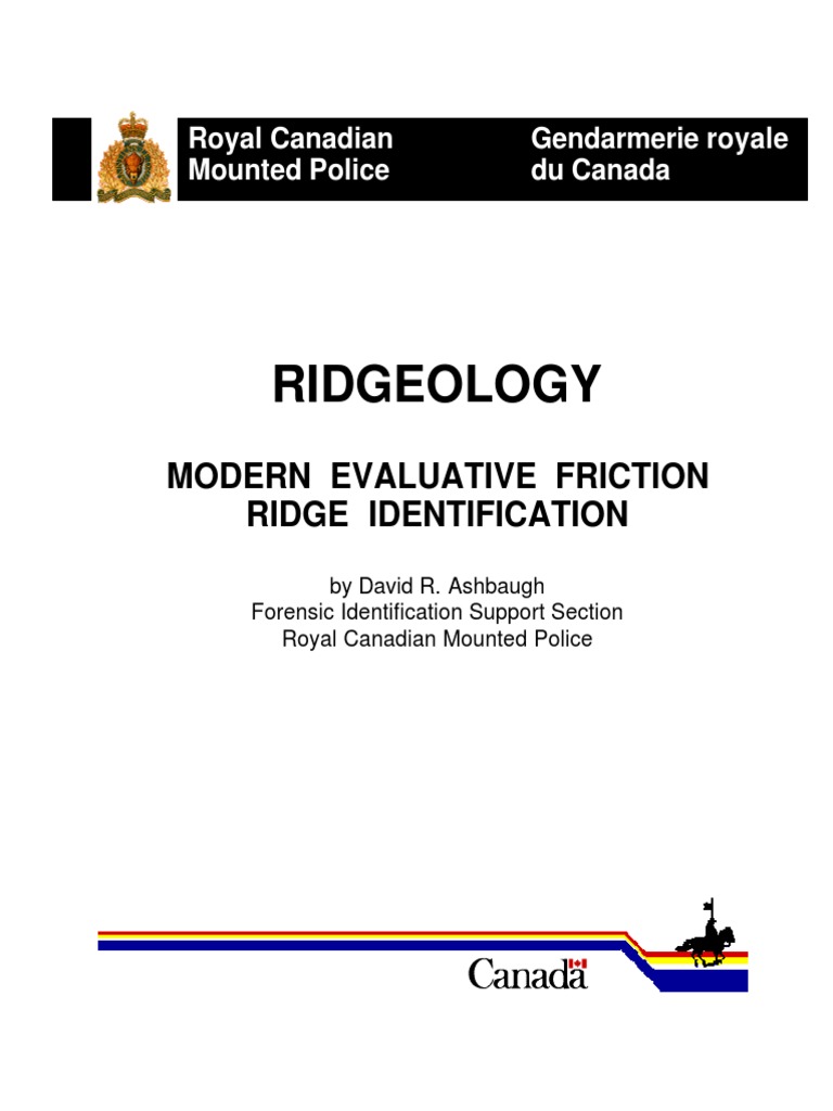 Ridgeology: Modern Evaluative Friction Ridge Identification | PDF ...