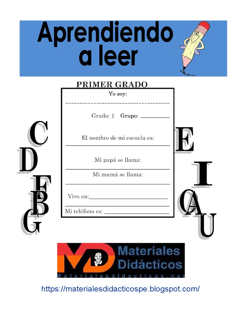 Cuadernillo Aprendiendo A Leer 1 Grado Primaria Pdf Naturaleza