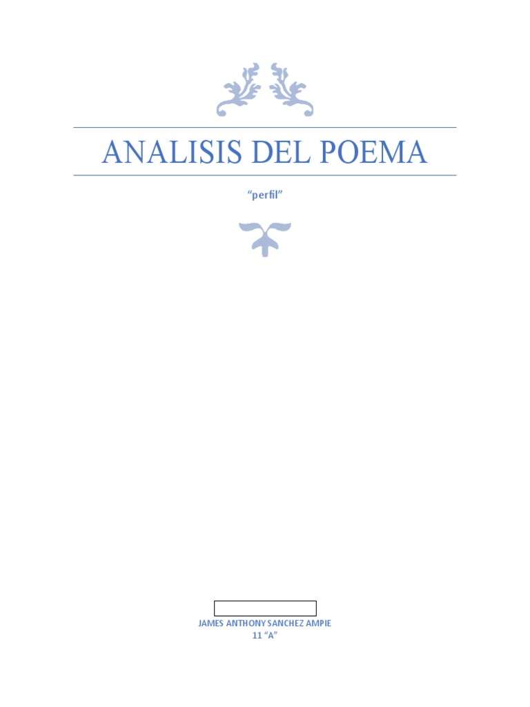 Análisis del poema "Perfil" de Manolo Cuadra | PDF | Nicaragua | Rima