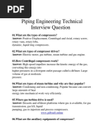 Piping Interview Questions and Answers | PDF | Valve | Pump