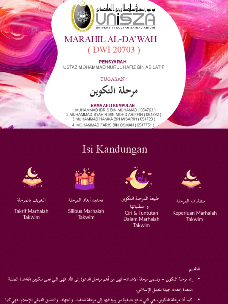 Marhalah Takwin | PDF