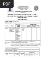 Individual Learning Monitoring Plan Sample | PDF