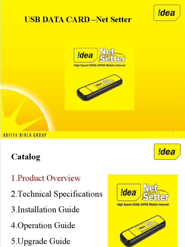 Usb Data Card - Net Setter | PDF | General Packet Radio Service ...
