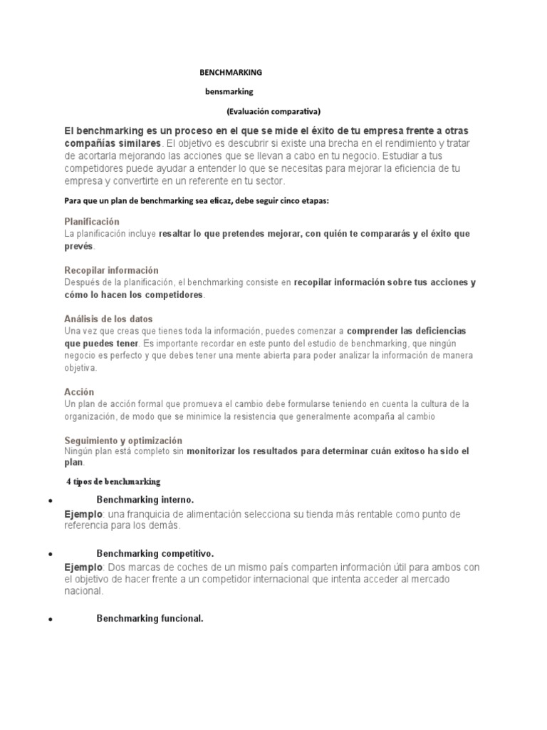 Benchmarking Pdf Benchmarking Coca Cola