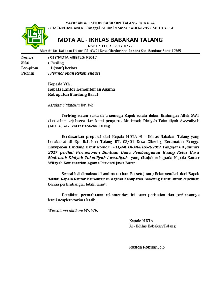 Rekomendasi Mdta | PDF