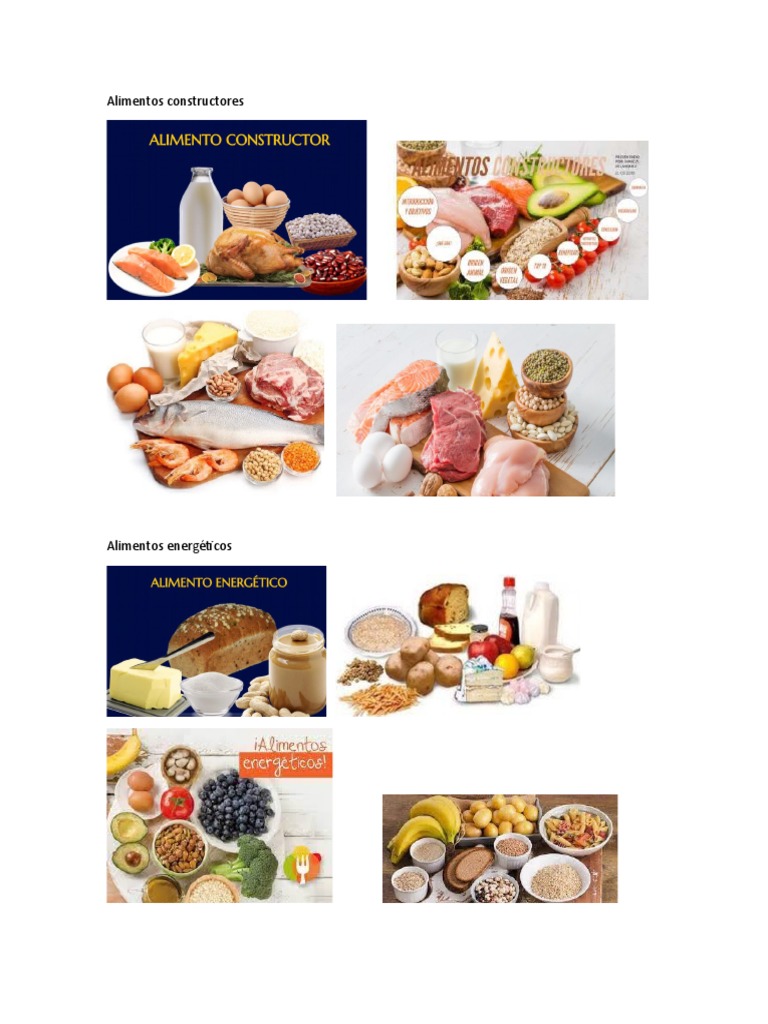Alimentos Constructores | PDF