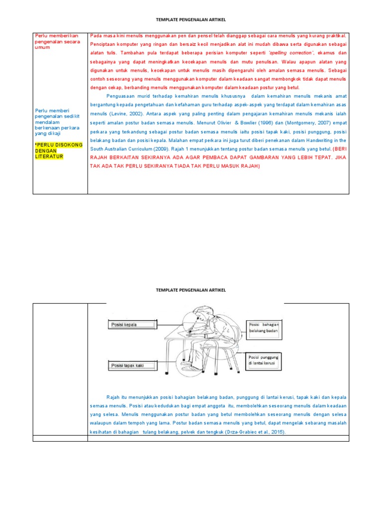 Template Pengenalan | PDF