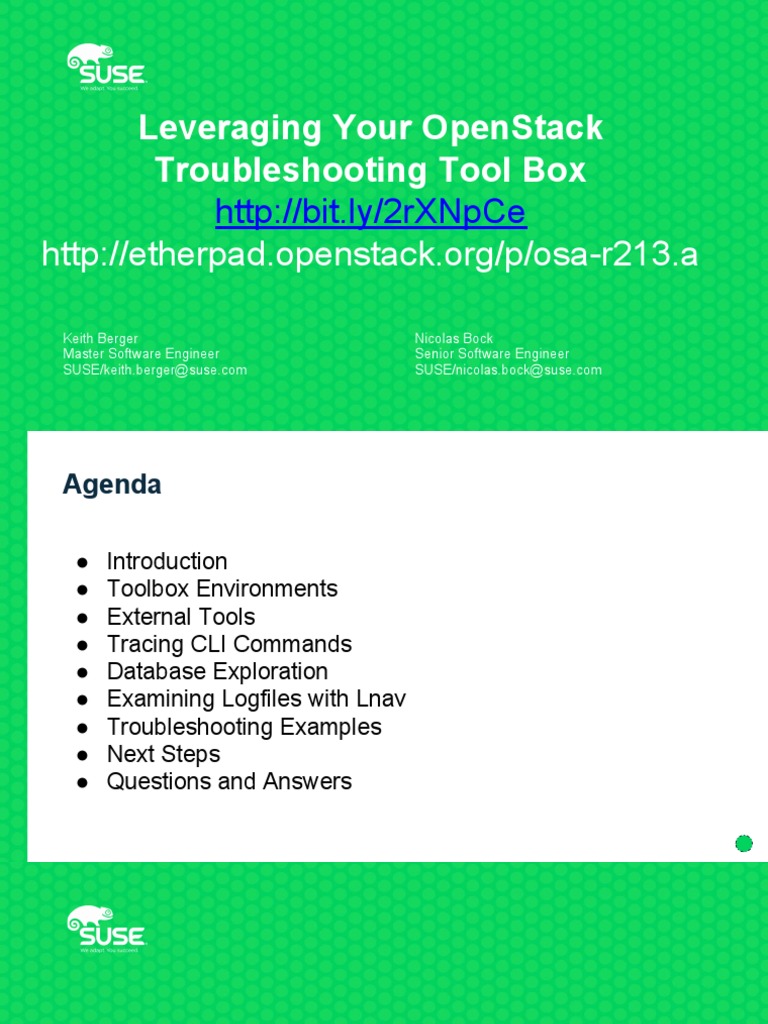 Leveraging Your Openstack Troubleshooting Tool Box | PDF | Open Stack | Command Line Interface