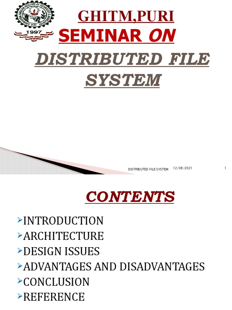 DFS, PPT | PDF | Cache (Computing) | File System