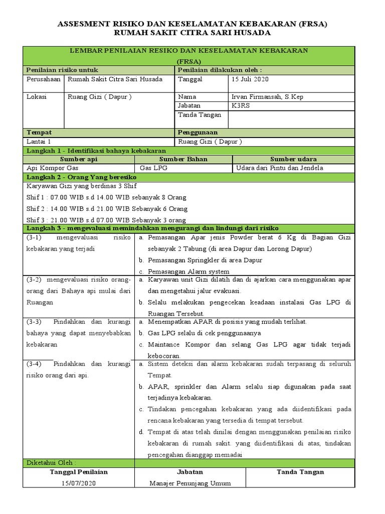 Assesment FRSA 2020 | PDF