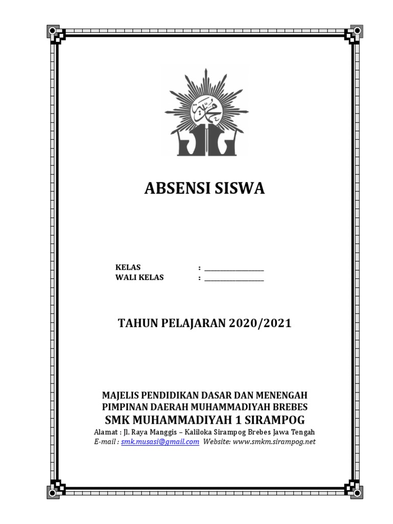 Cover Absen | PDF | Bisnis | Ilmu Sosial