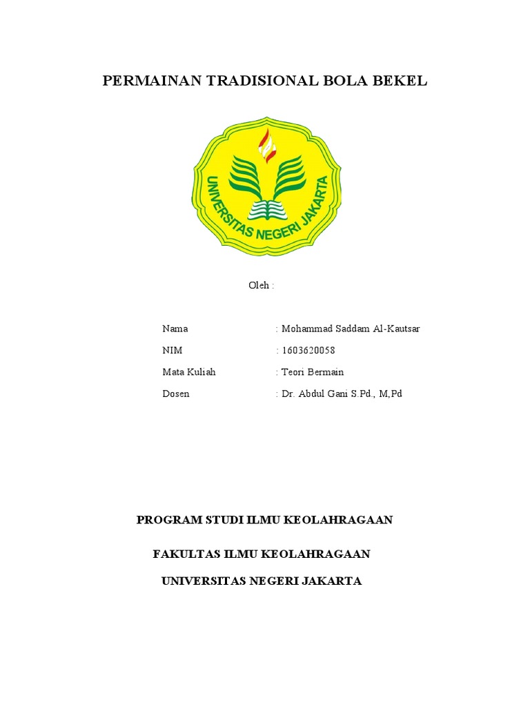 Permainan Tradisional Bola Bekel | PDF