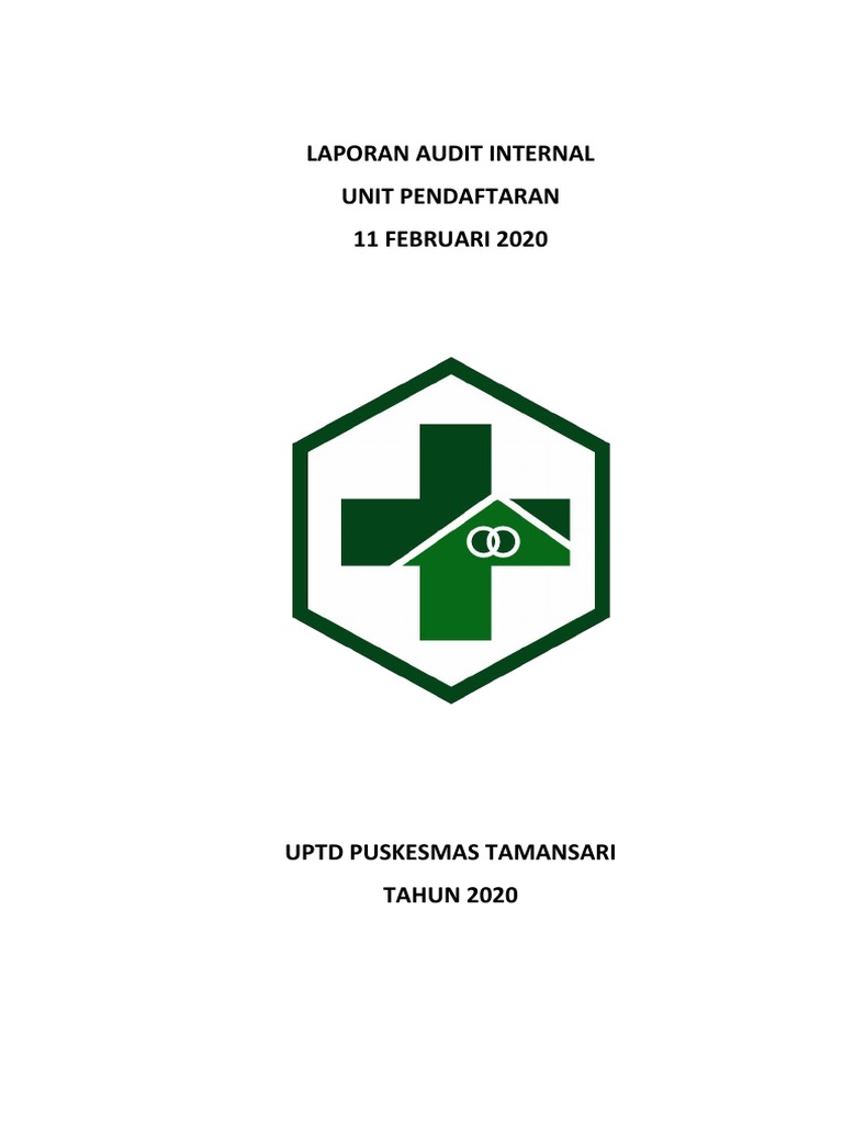 Cover Laporan Audit Internal | PDF