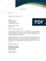 Ejemplo de Carta Con Aviso de Anexos | PDF