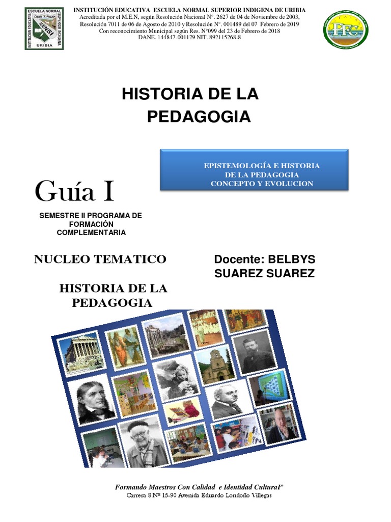 Evolución de la Pedagogía Infantil | PDF | Edades medias | Educación en ...