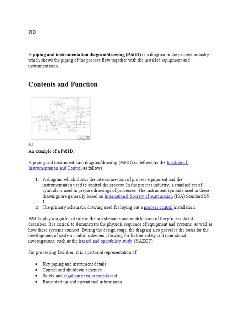 P&ID Guide | PDF | Instrumentation | Valve