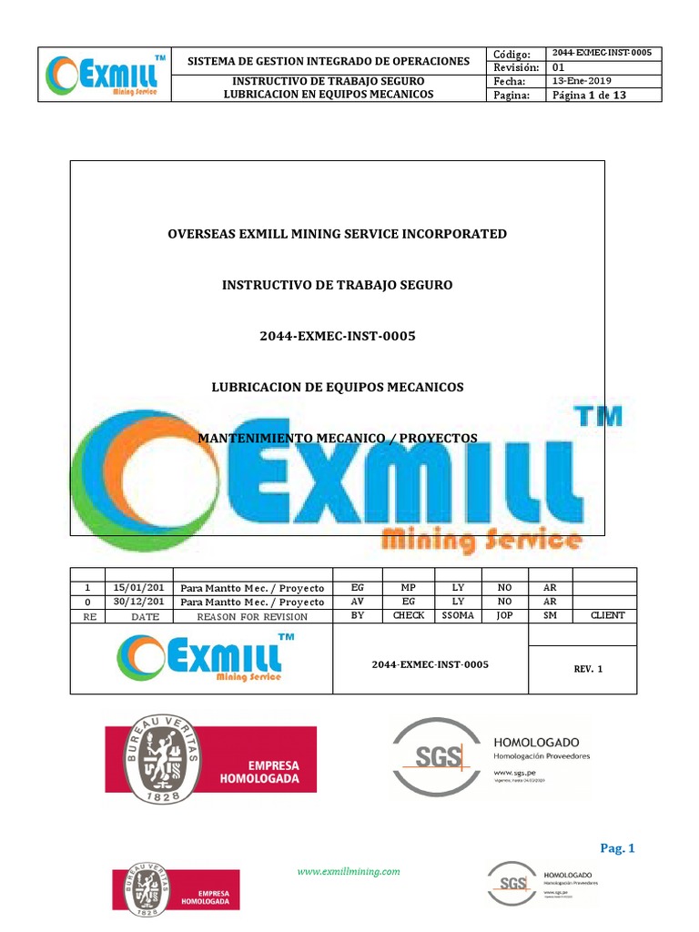 0005 Inst Lubricacion en Equipos Mecanicos 2019 | PDF | Lubricante | Ciencia de la superficie