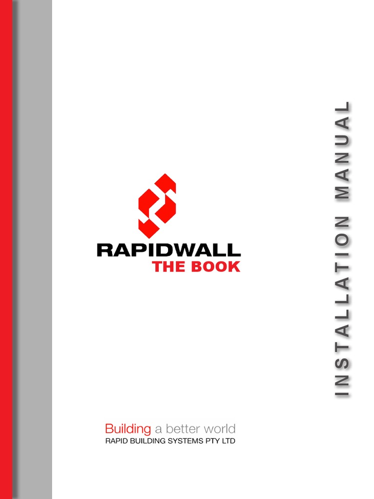 Rapidwall Installation Manual | PDF | Crane (Machine) | Wall