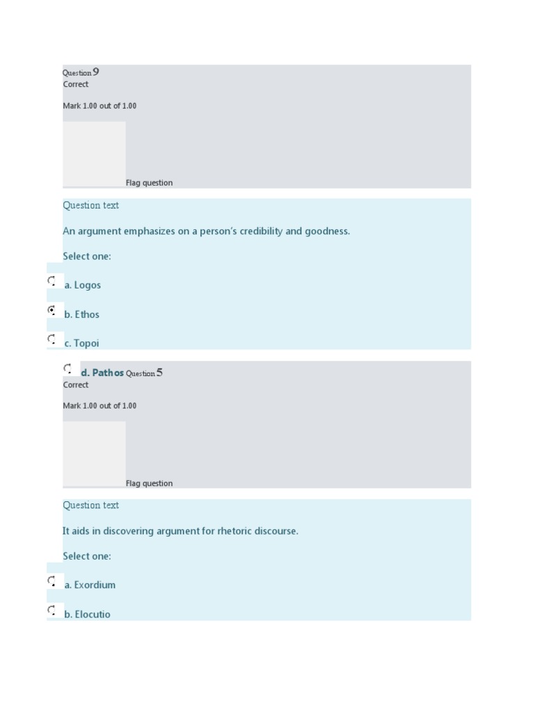 Classical Rhetoric Quiz Questions | PDF | Rhetoric | Philology