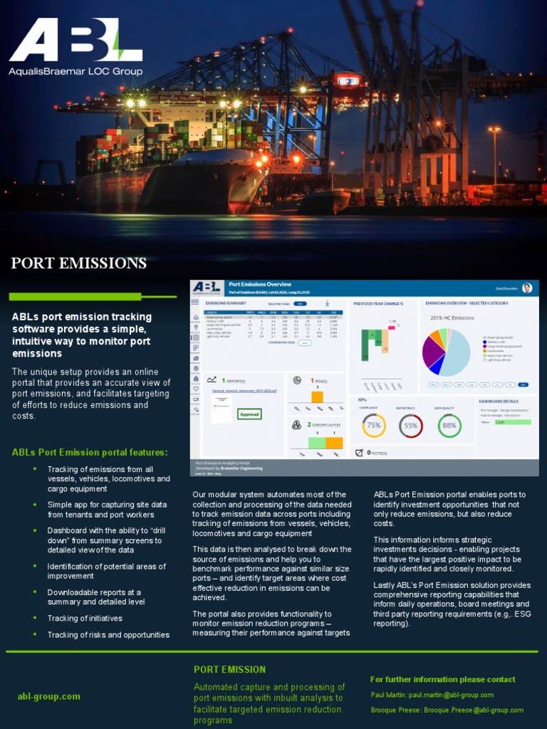 Port Emission Tracking Software Solutions | PDF | Automation ...