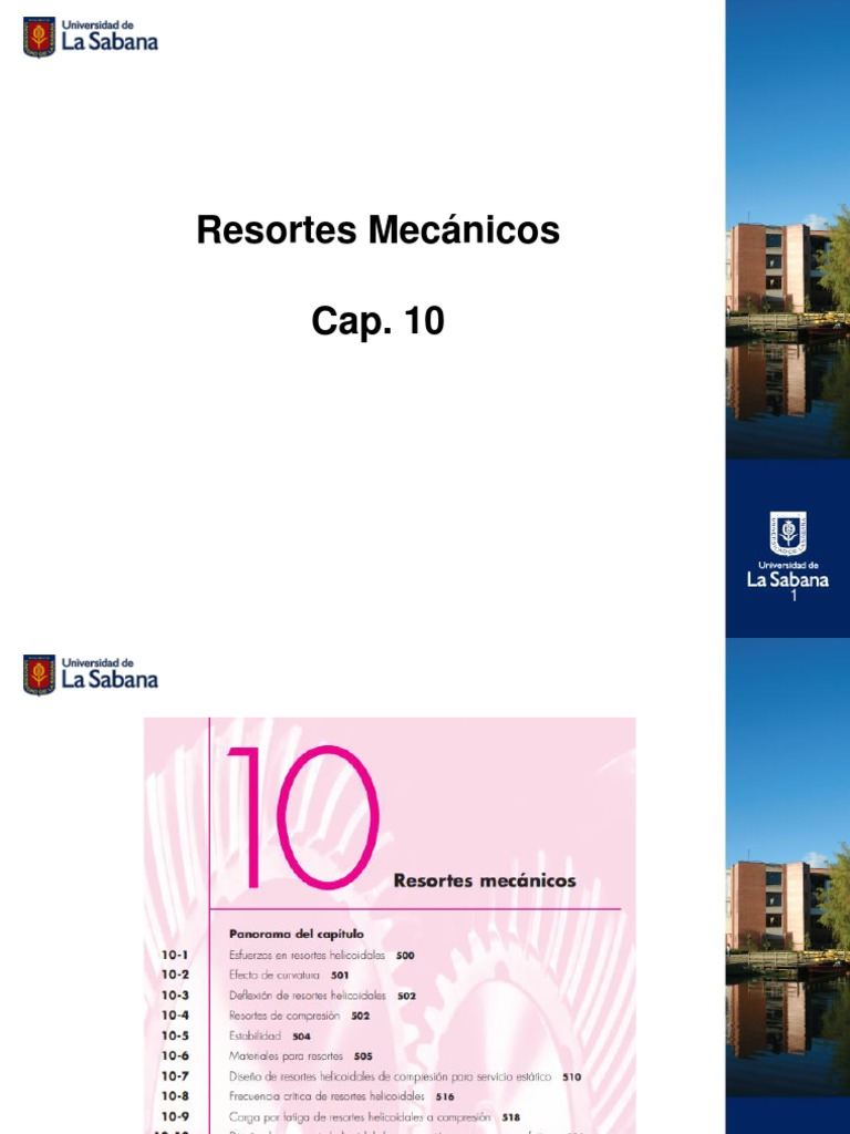 Cap 10-Resortes Mecánicos | Descargar gratis PDF | Ingeniería mecánica ...