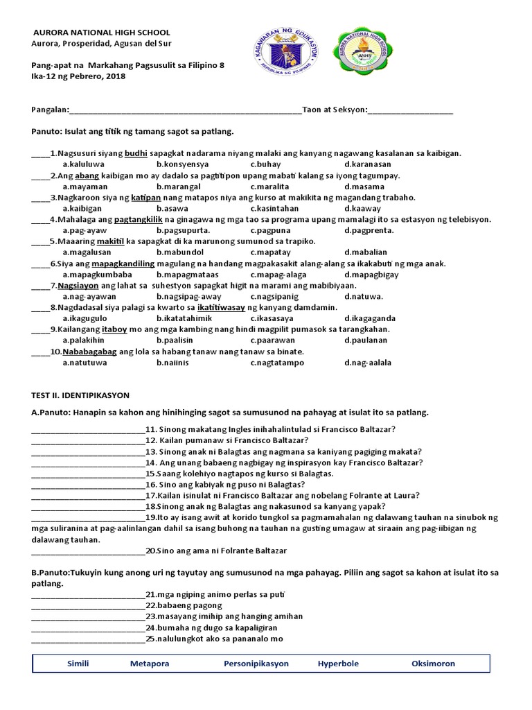 4th GRADING | PDF