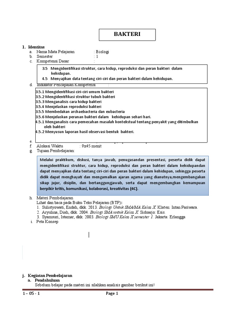 Ukbm Bio 3.5 Bakteri | PDF | Sains & Matematika