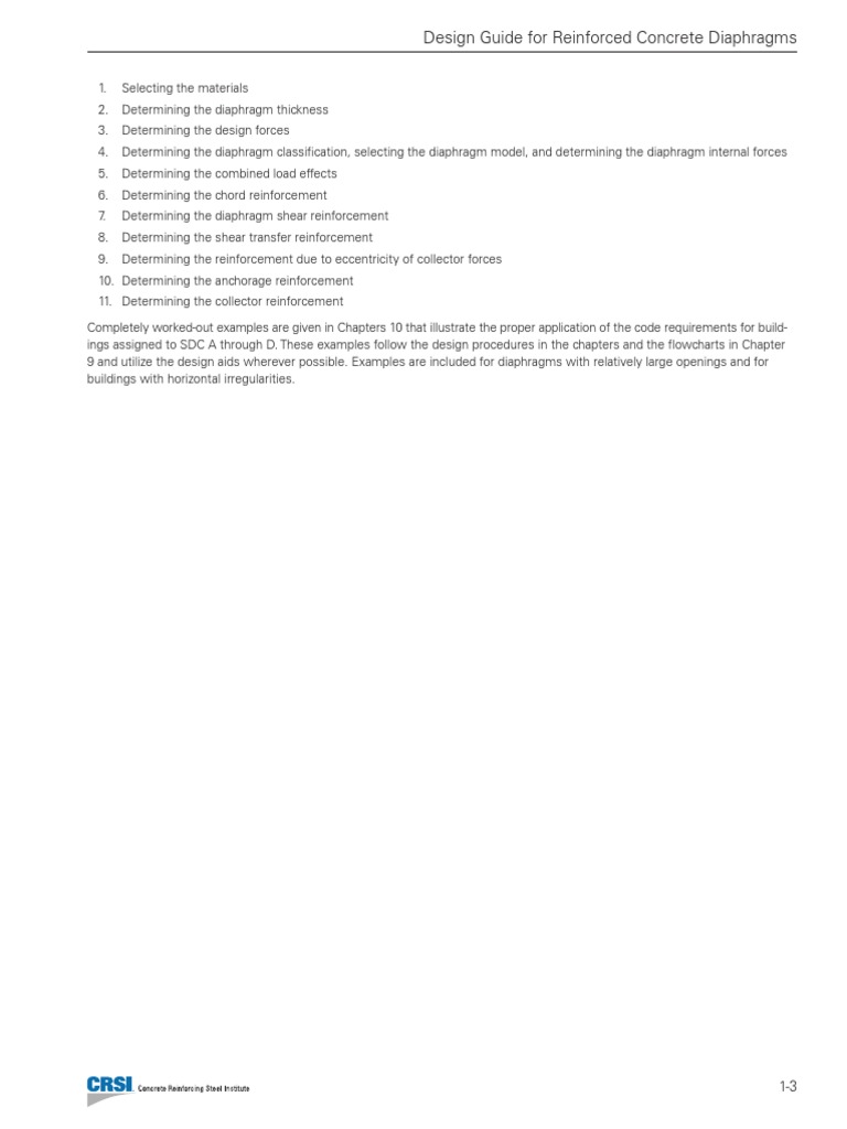 CRSI Manual To Design RC Diaphragms - Part3 | PDF | Strength Of ...