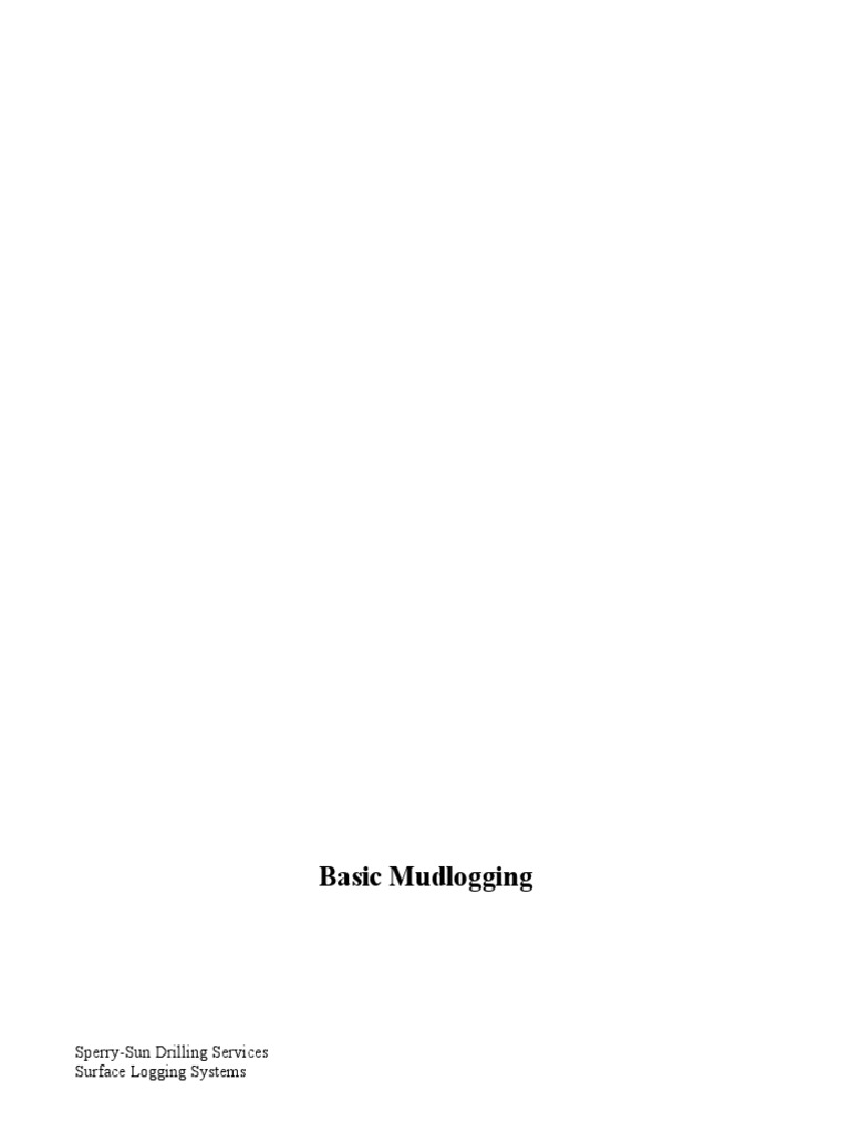 Basic Mud Logging | PDF | Casing (Borehole) | Oil Well