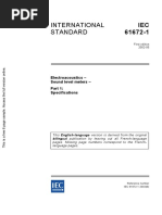 IEC 61672-1-2013 - Sound Meter Ref To EMG | PDF