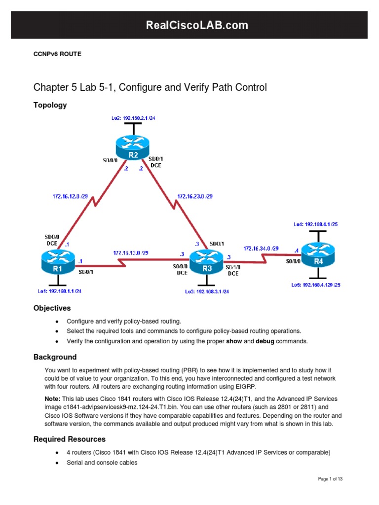 20-CCNP-Route Configure and Verify Path Control | Download Free PDF | Routing | Data Transmission