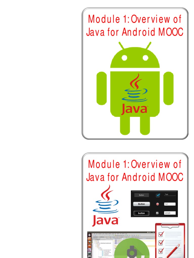 Java for Android MOOC Overview | PDF | Career & Growth | Business