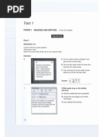 Practice KET (A2) Reading and Writing Test 01 With Answers | PDF