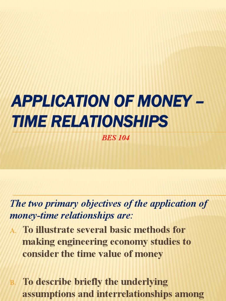 Money-Time Relationships in Engineering | PDF | Investing | Capital ...