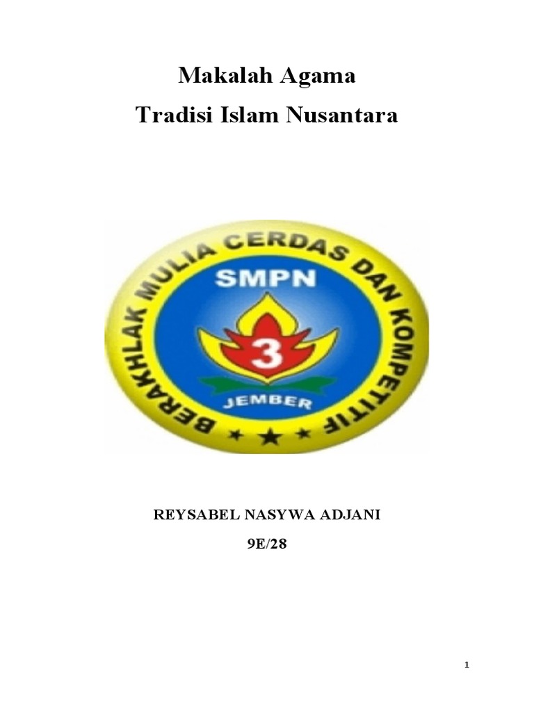 Makalah Agama Tradisi Islam Nusantara | PDF Makalah Agama Tradisi Islam Nusantara | PDF
